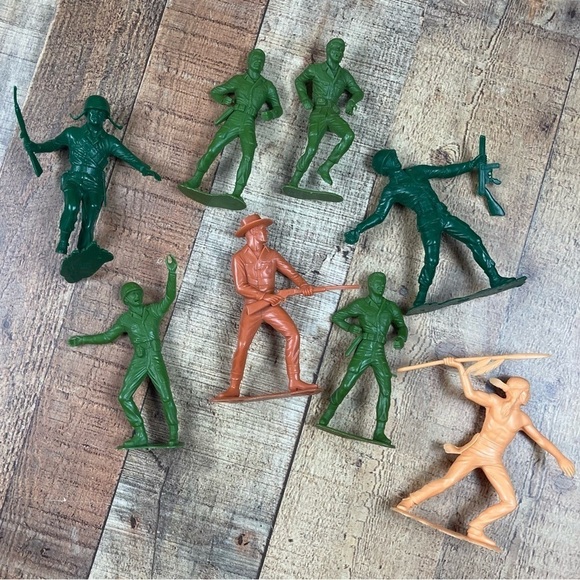 Marx | Toys | Vintage Marx Army Soldiers Native American Indian Plastic ...